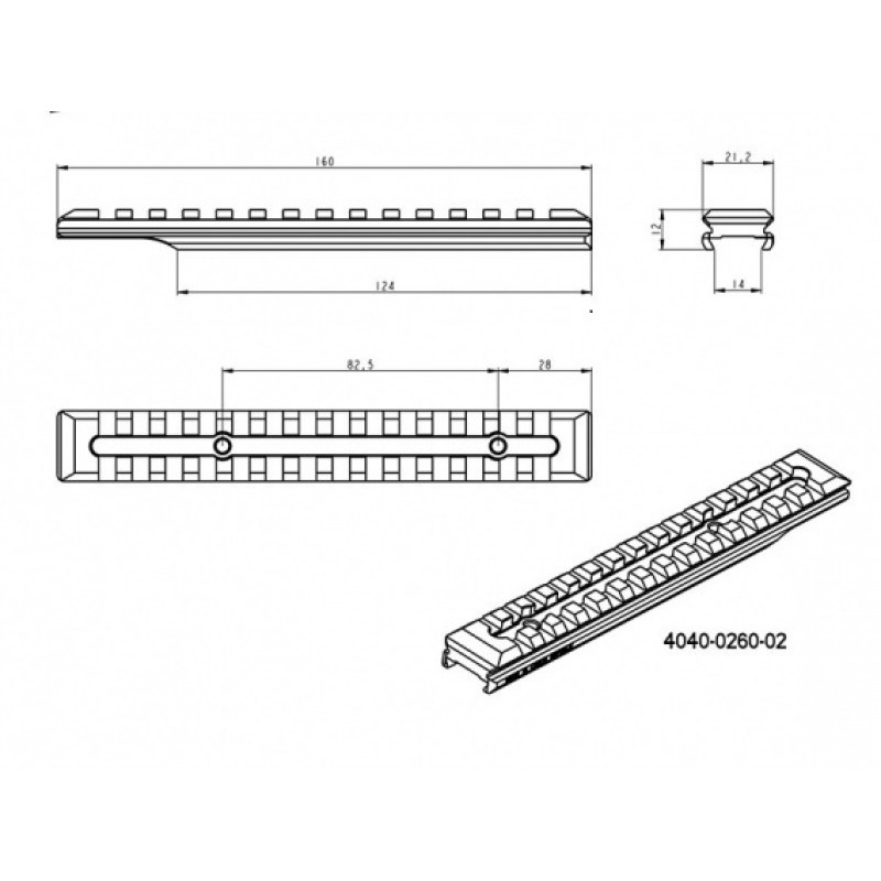 JK weaver lišta pre ZKM 451
